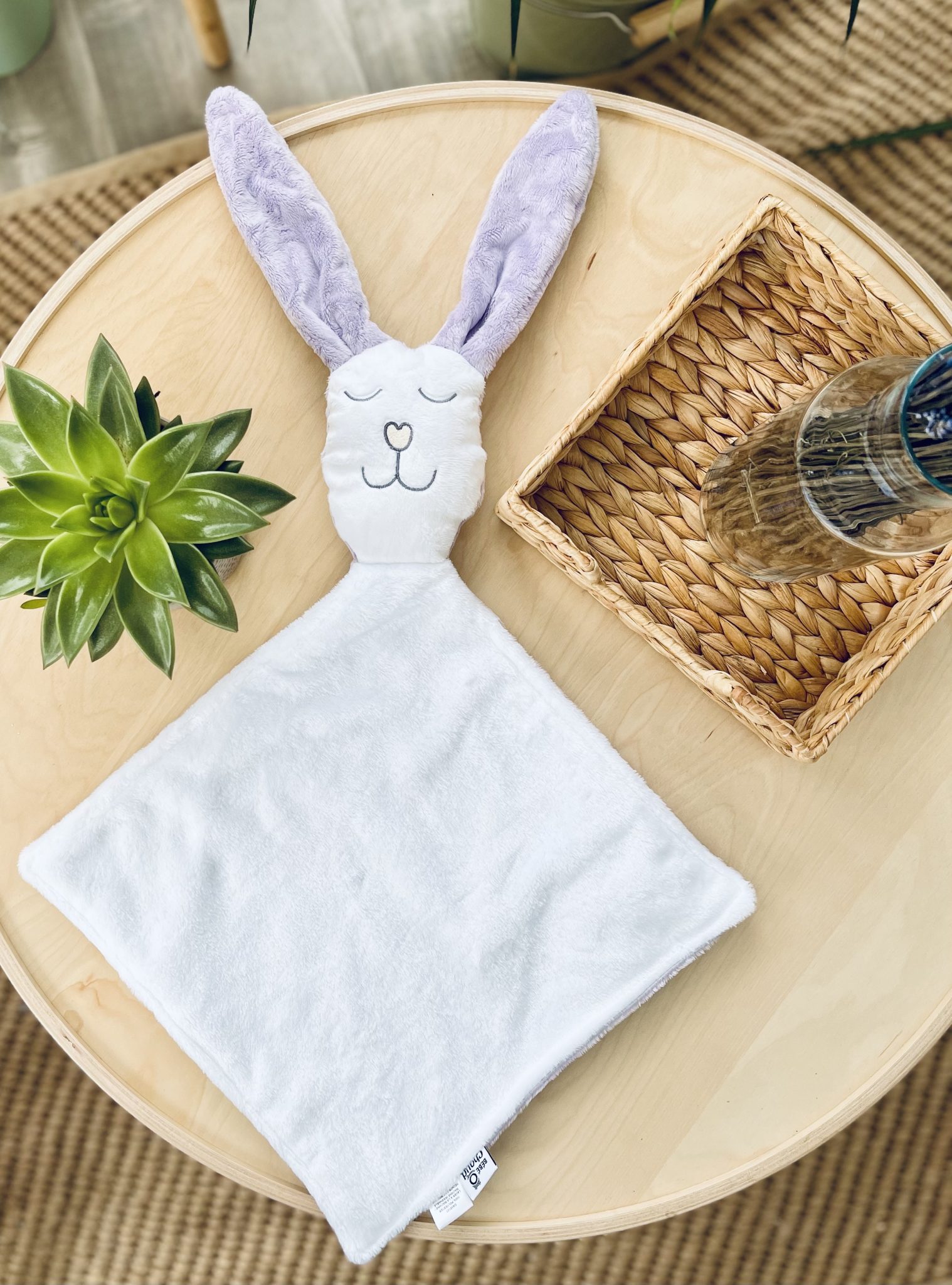 Toutou-doudou Lapin - Mlle Violette - Bébé Ô Chaud