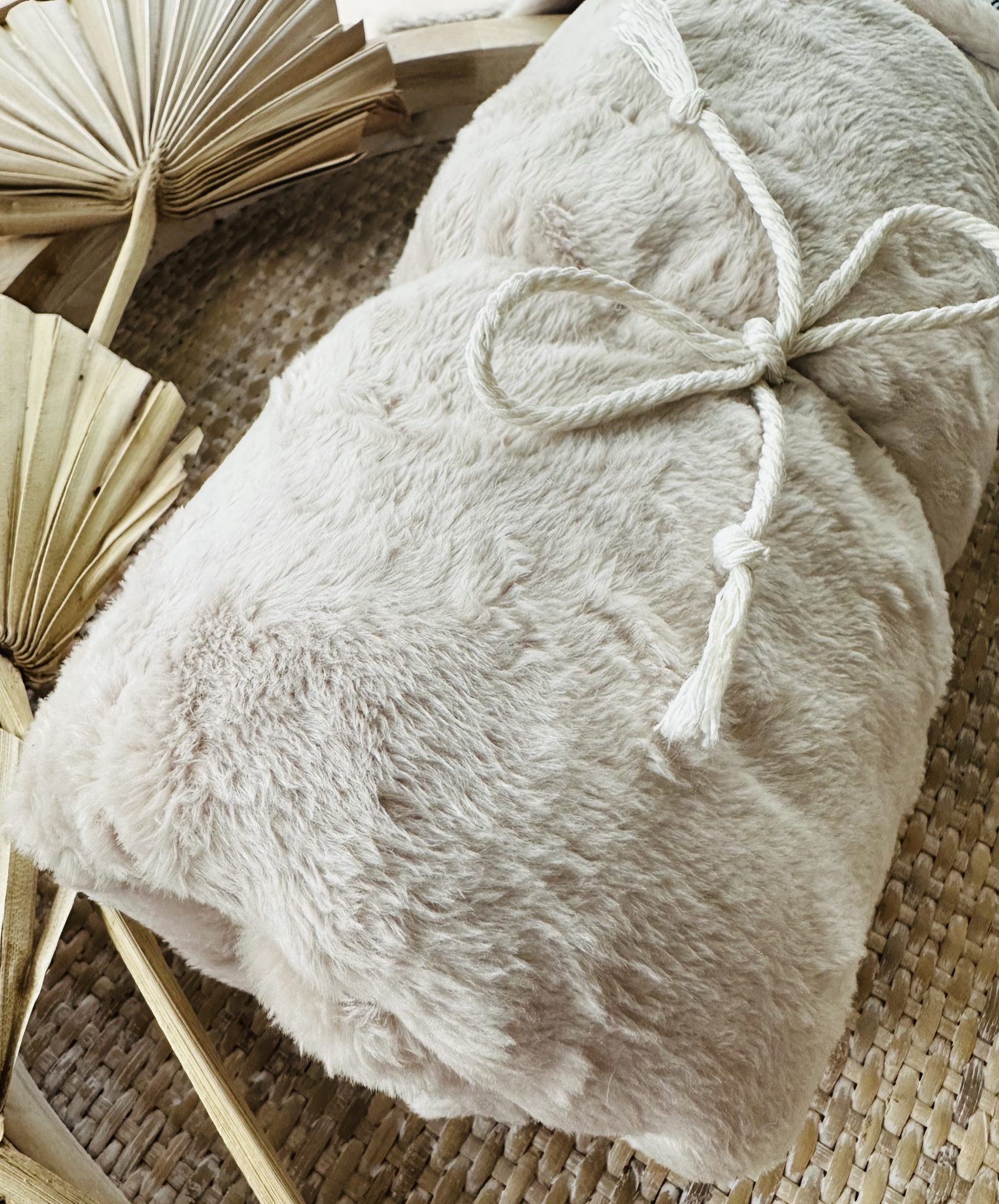 Couverture simple et doublement douce - Latté - Bébé Ô Chaud